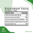 Zinc and Vitamin D3 supplement tablets