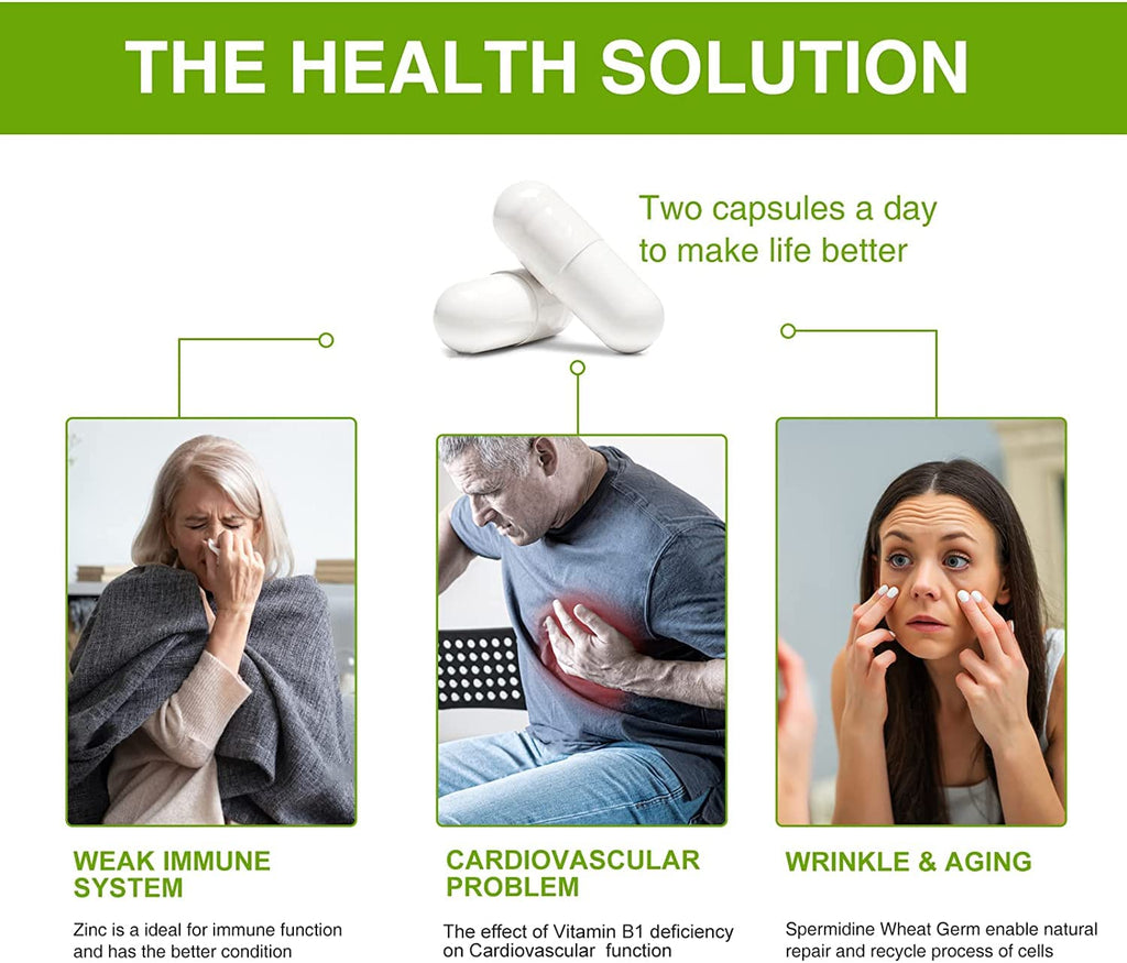 Zinc and wheat germ synergy