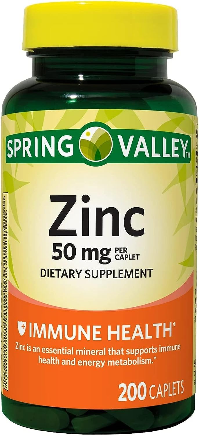 zinc caplets dietary supplement 50 mg