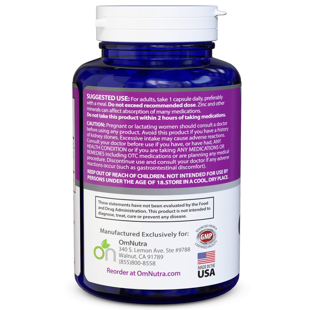 zinc capsules for adult health