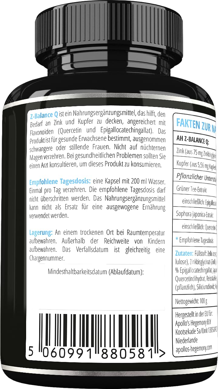 Zinc capsules for better skin health