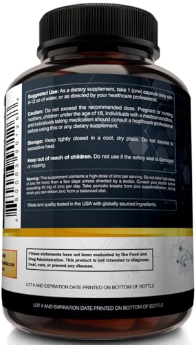 zinc capsules for daily health