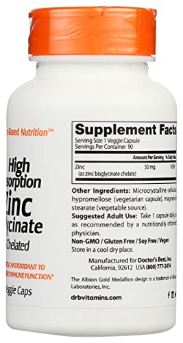 zinc capsules for daily nutrition
