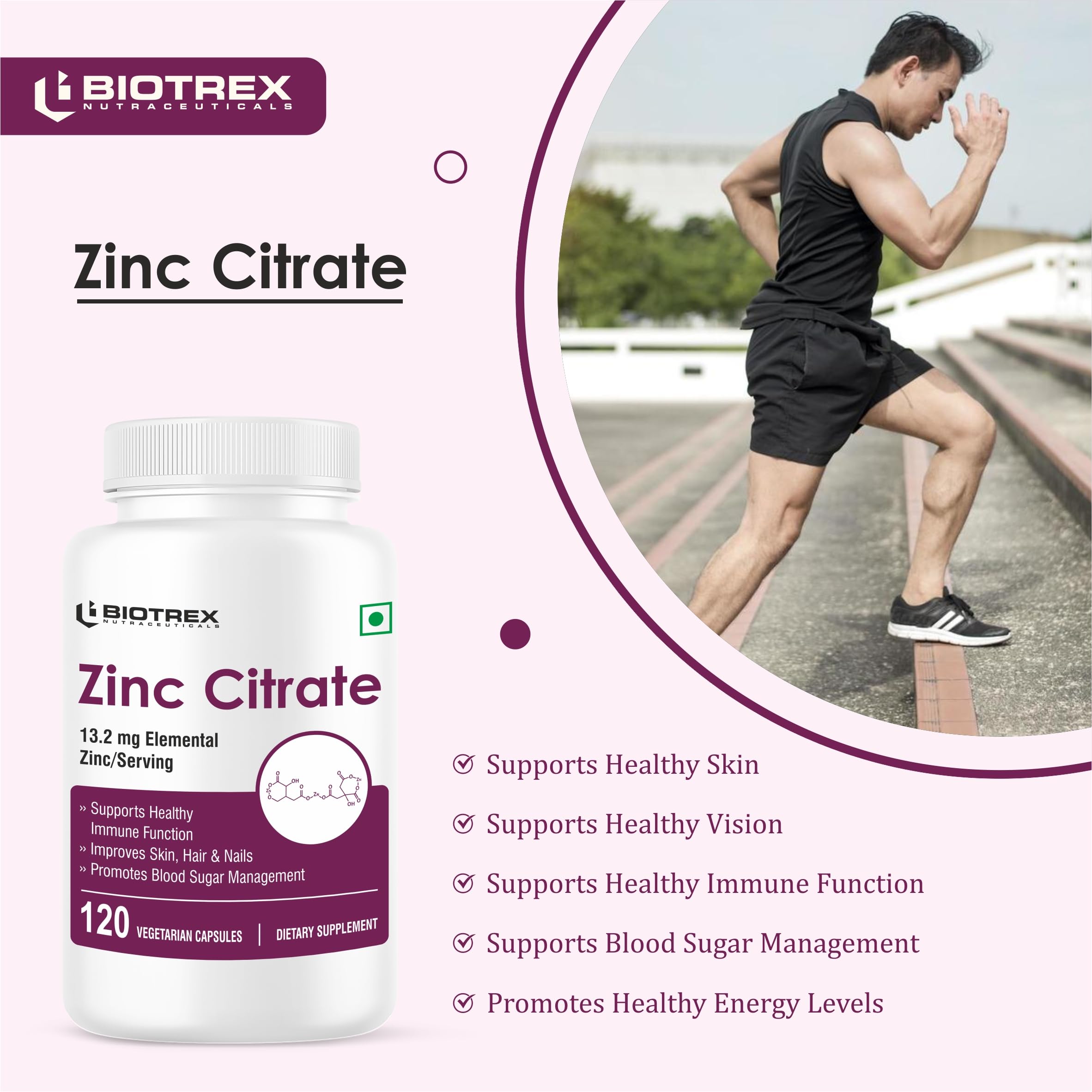 zinc capsules for daily nutrition