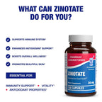 Zinc capsules for daily wellness