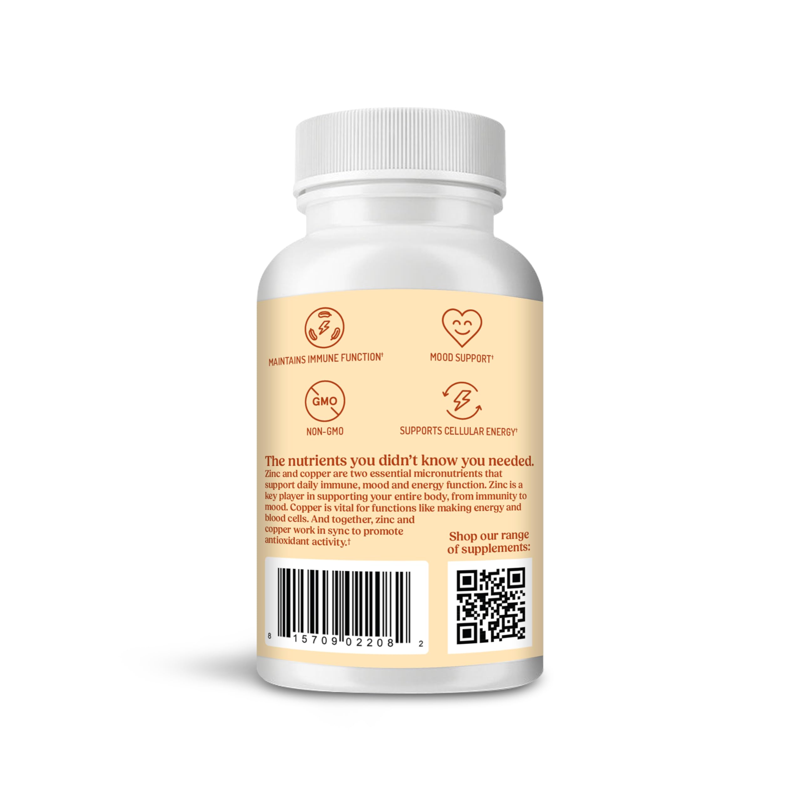 Zinc capsules for daily wellness