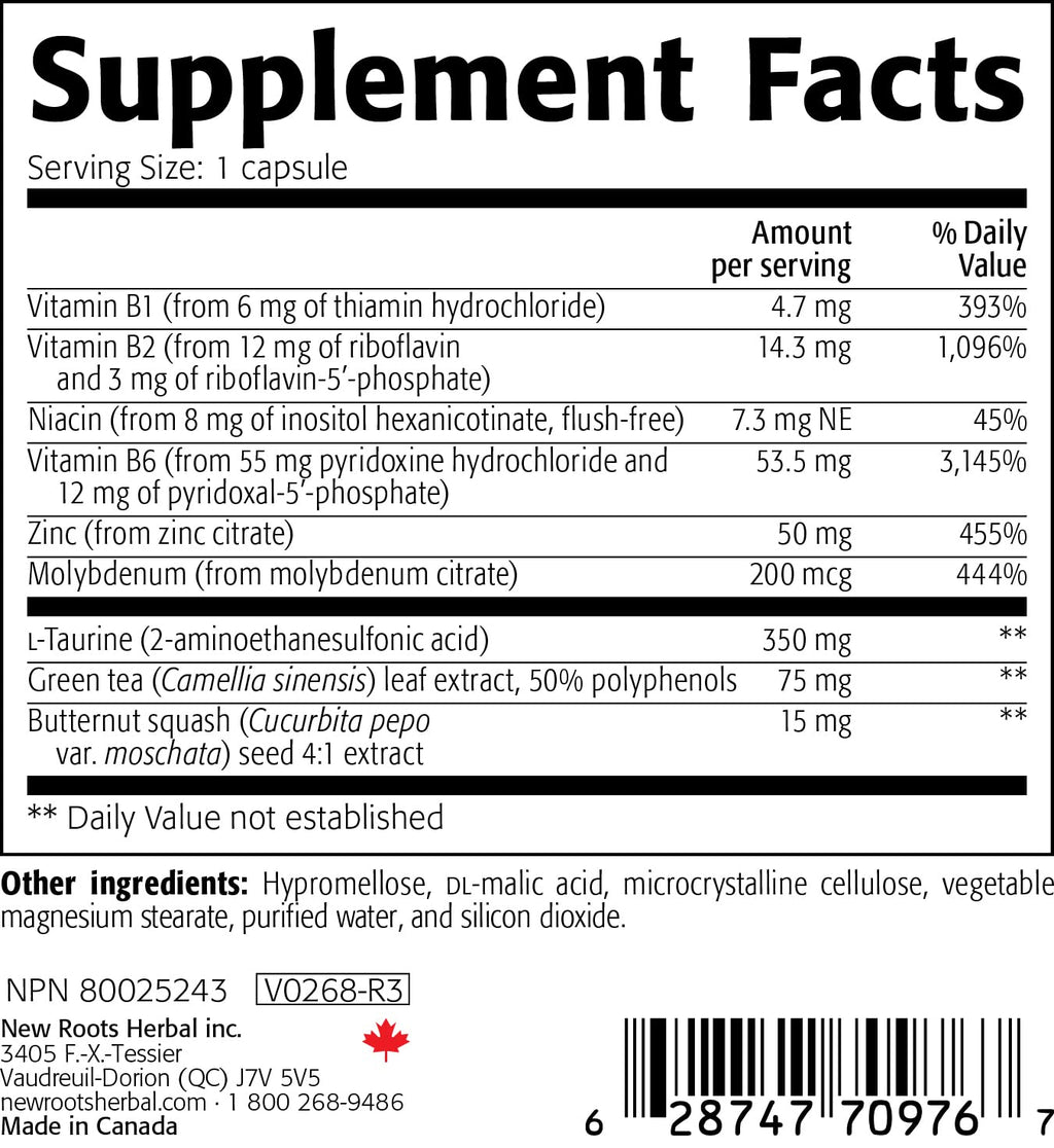 Zinc capsules for energy support