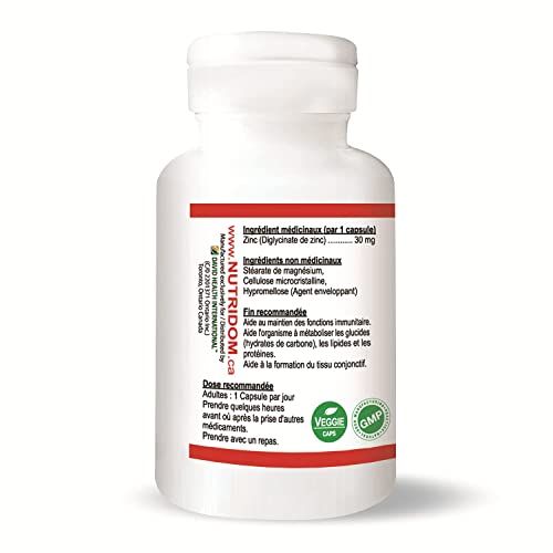 Zinc capsules for energy support