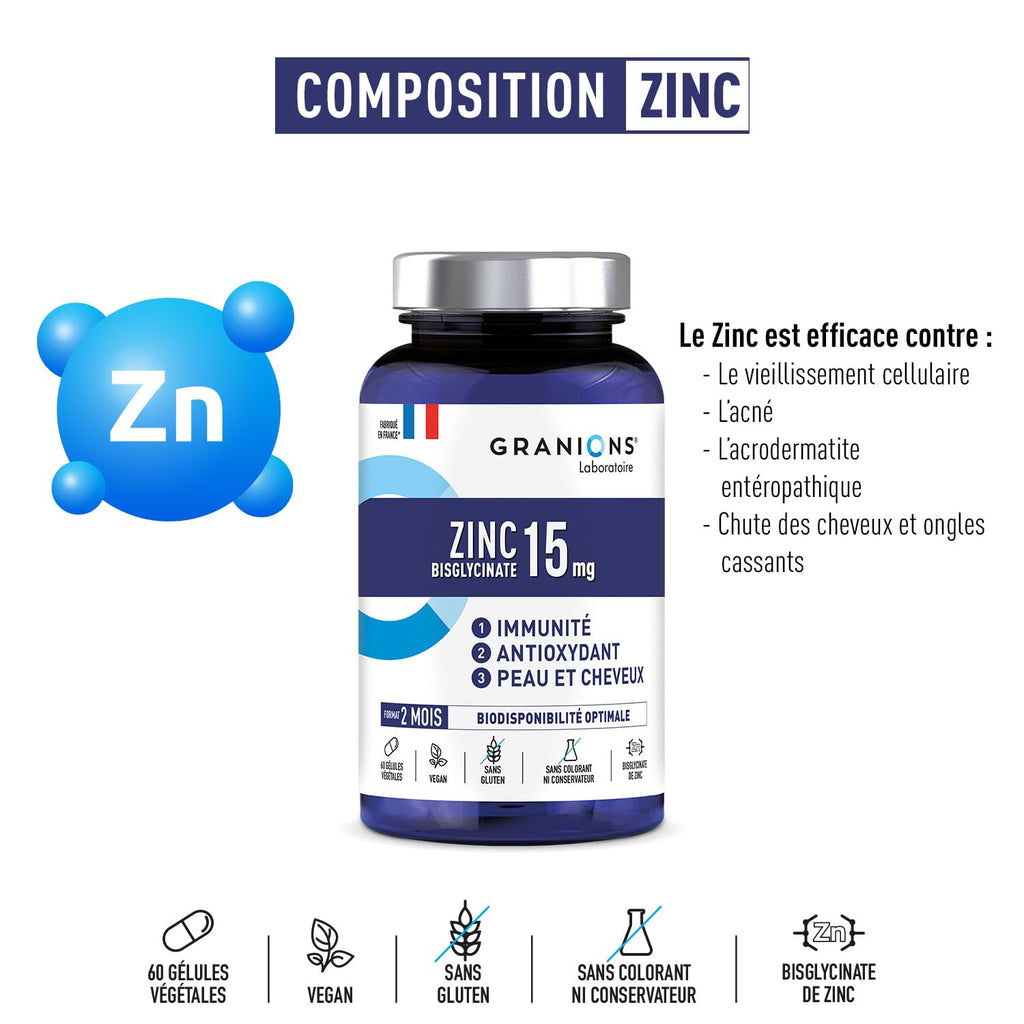Zinc capsules for immune health