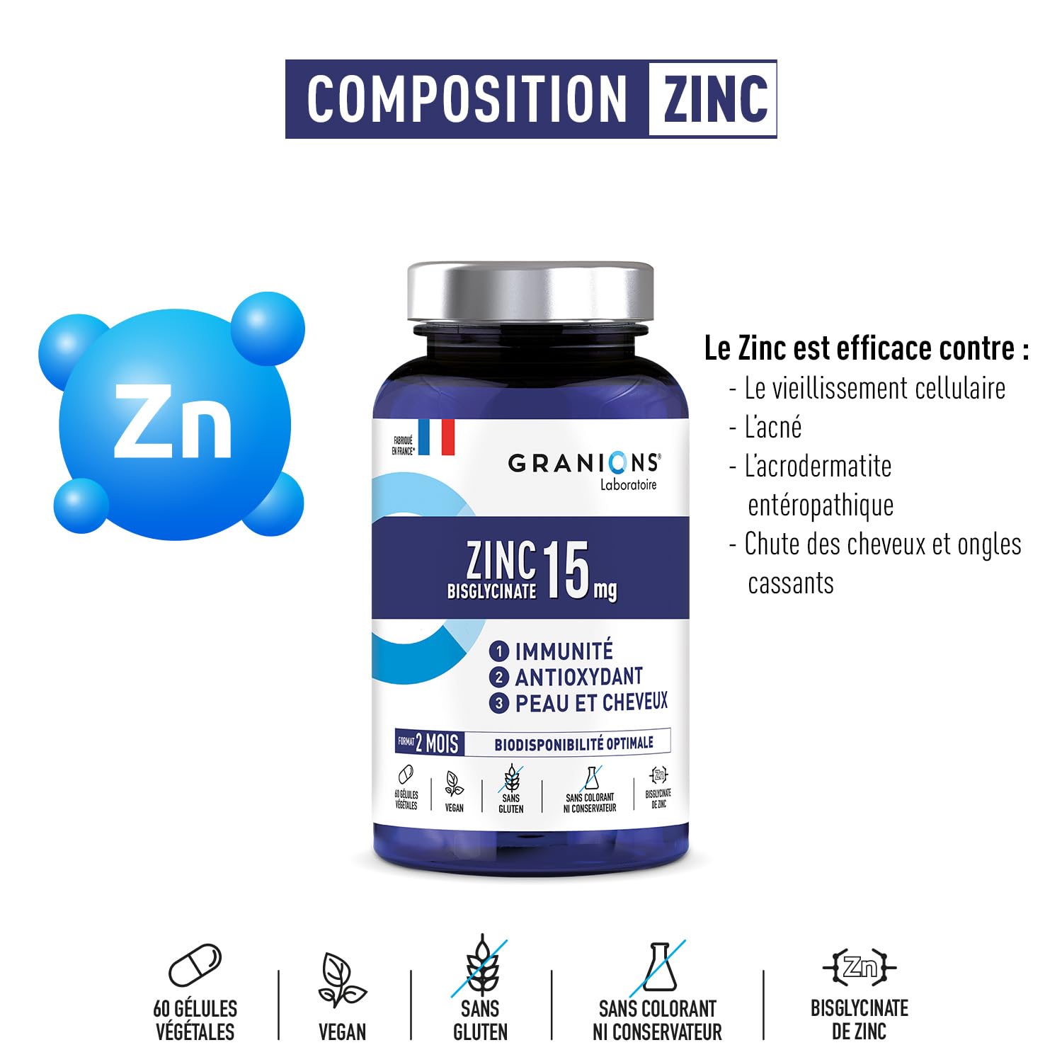 Zinc capsules for immune health