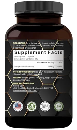 Zinc capsules for optimal health