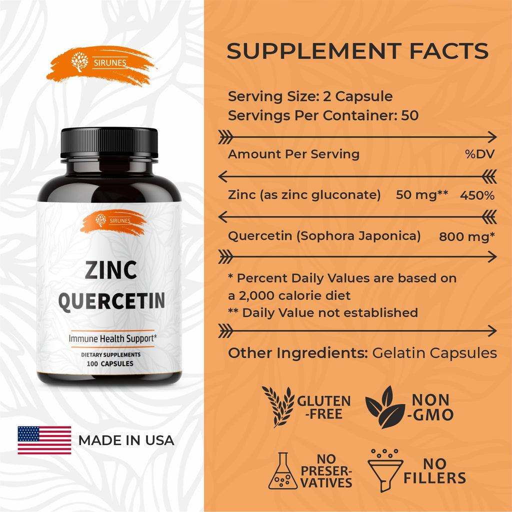 zinc capsules for overall health support