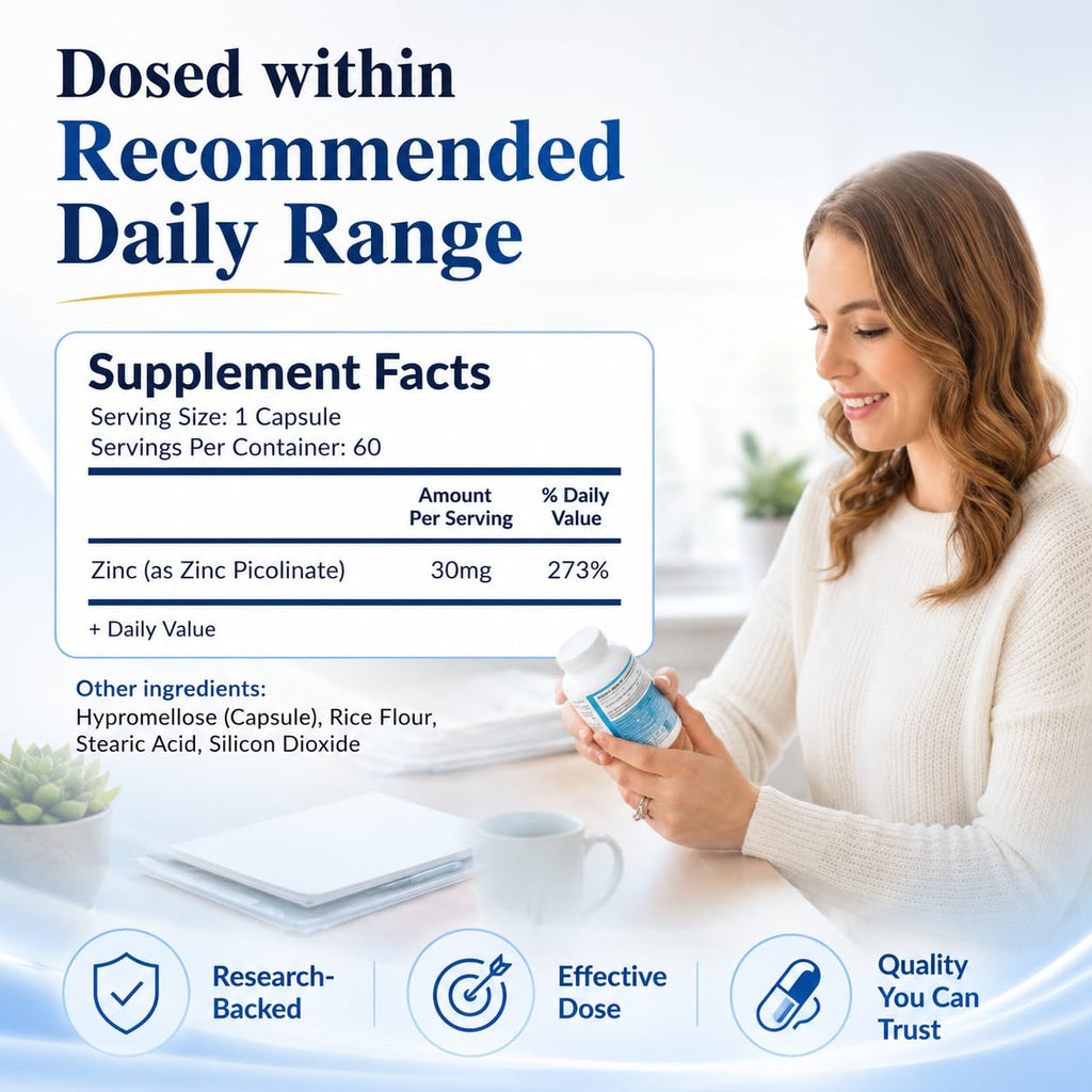 Zinc capsules for overall nutrition