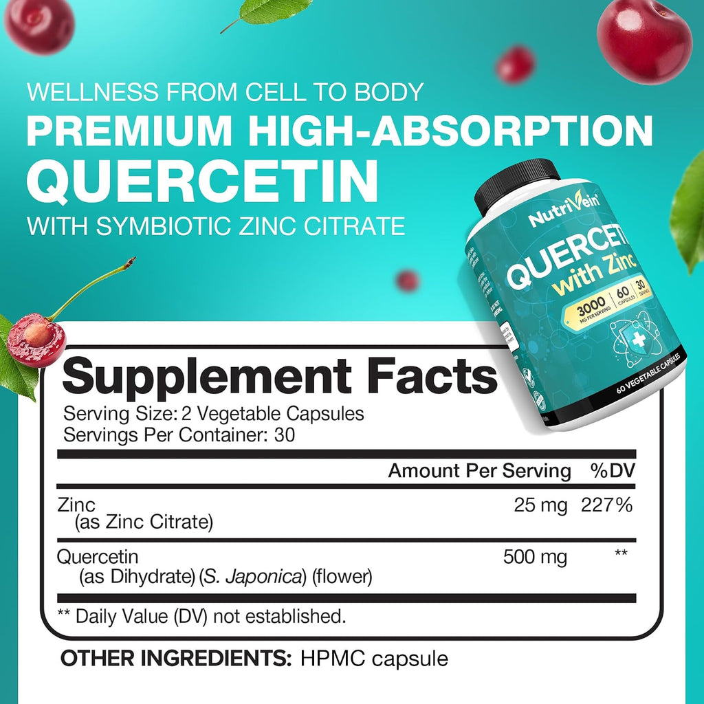 Zinc capsules for seasonal allergies