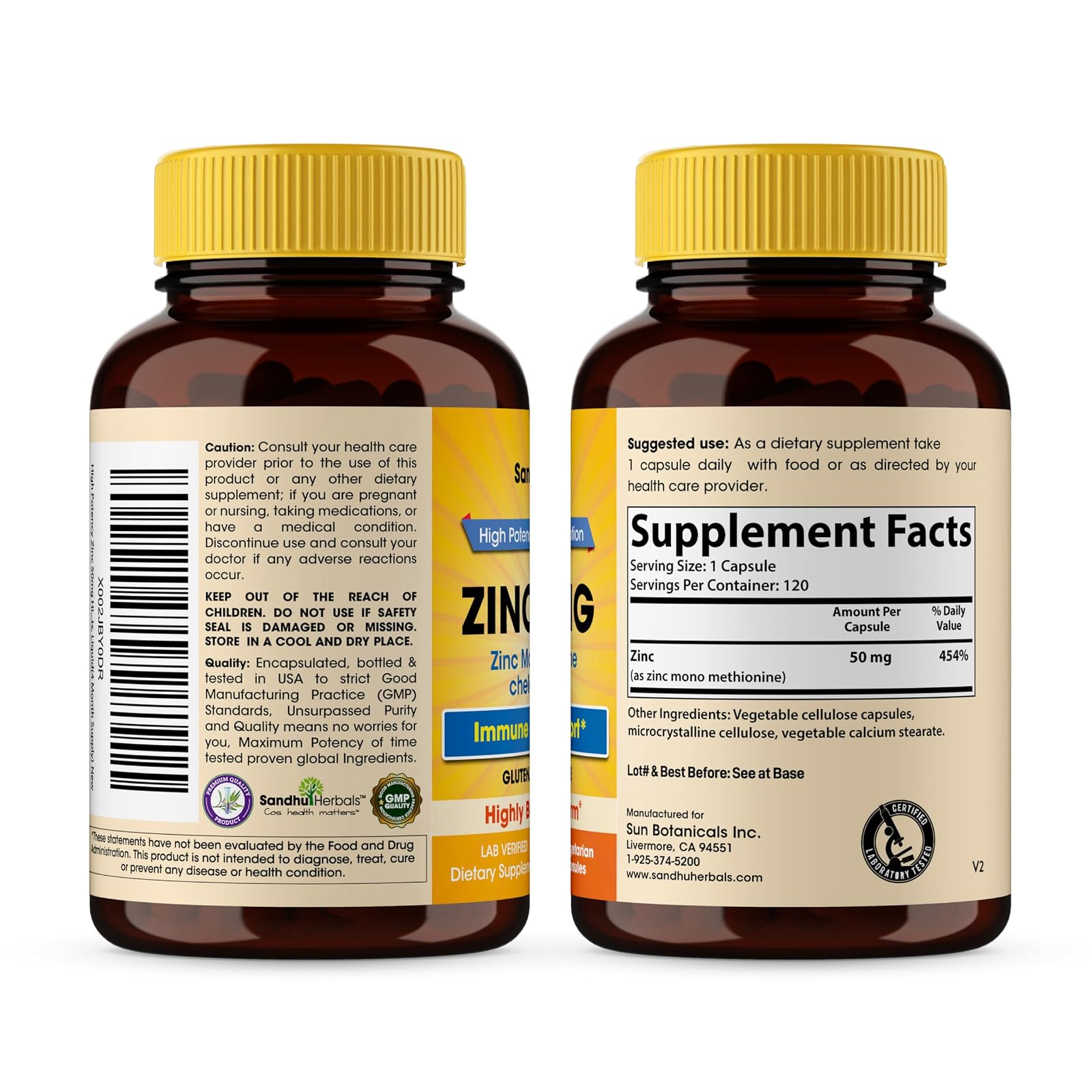 Zinc capsules for skin health