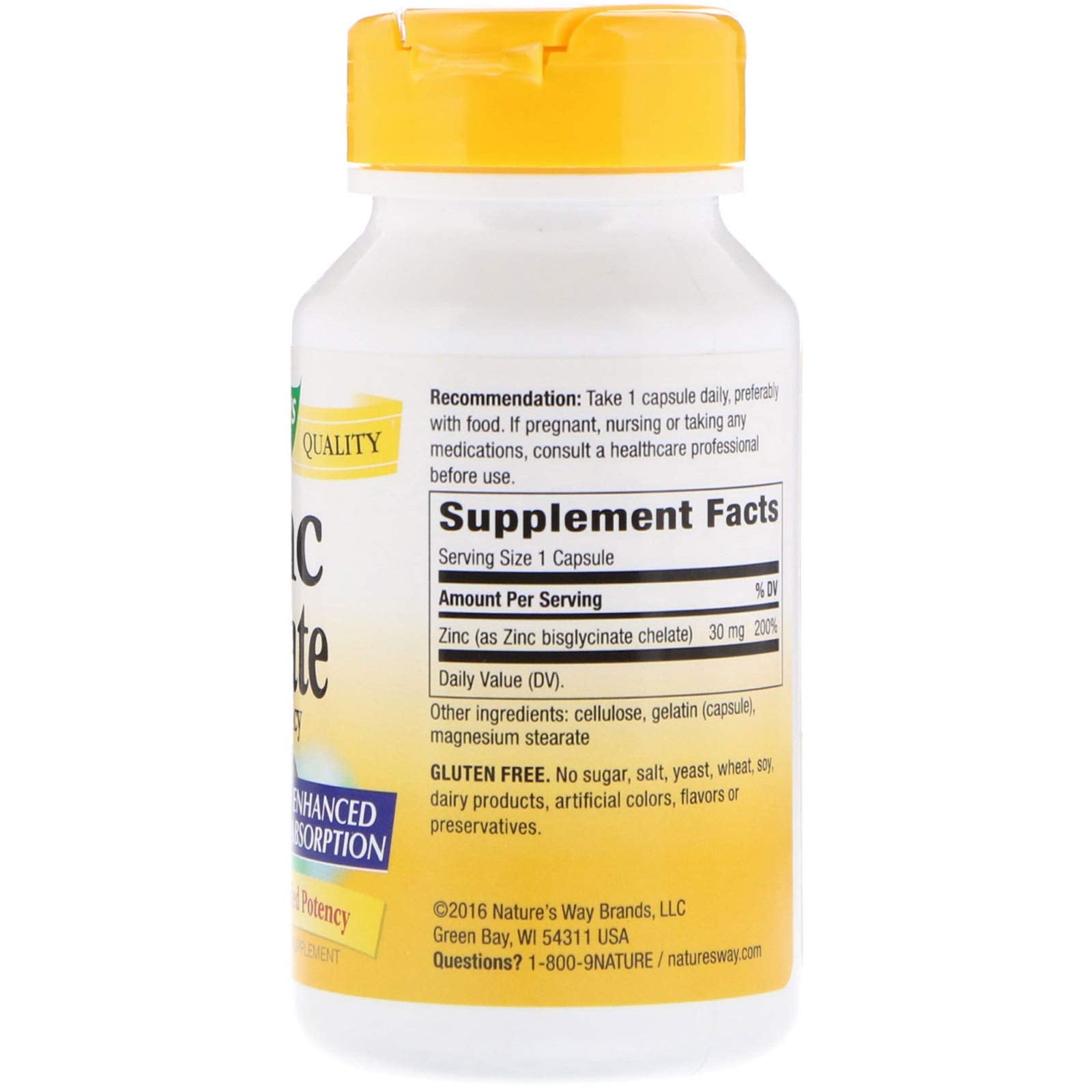 Zinc capsules pack for immune support