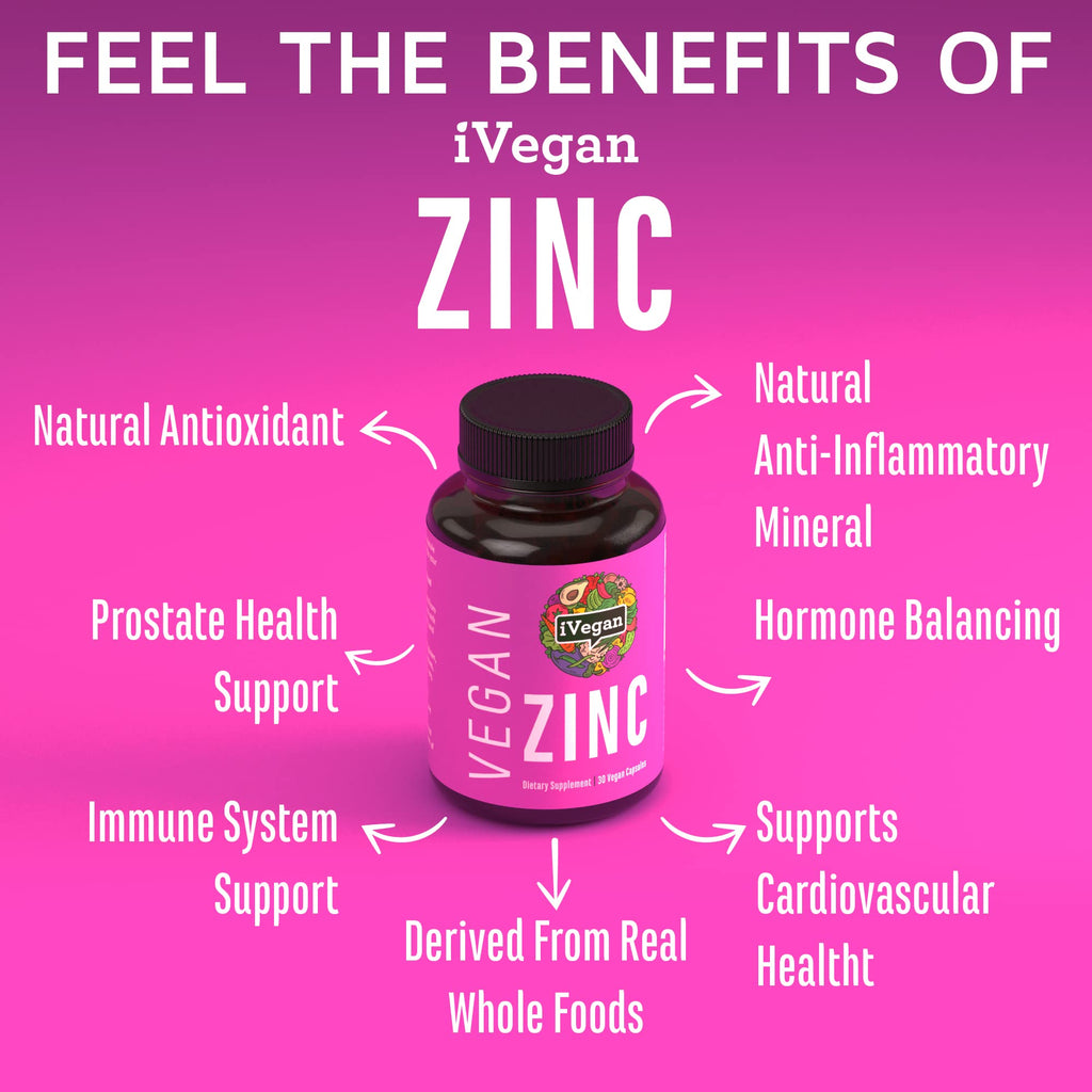 Zinc capsules with fruits and vegetables