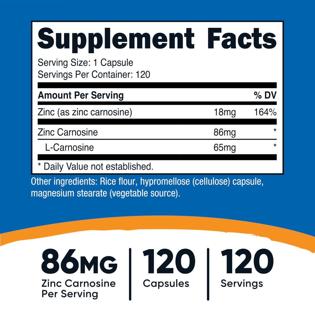 Zinc carnosine for digestive support