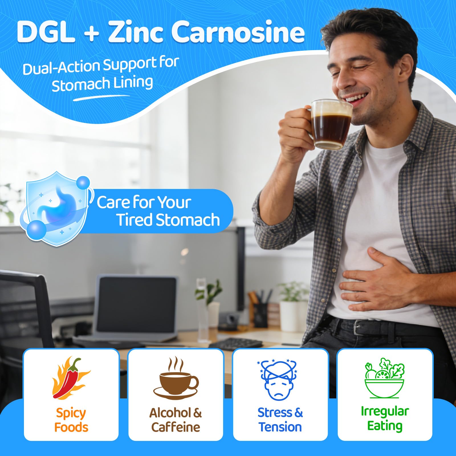 Zinc carnosine gummies for gut support