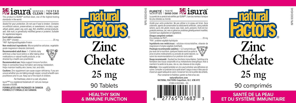 Zinc chelate supplement for wellness