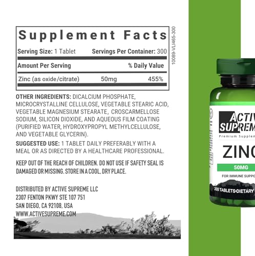 zinc citrate 50 mg capsules