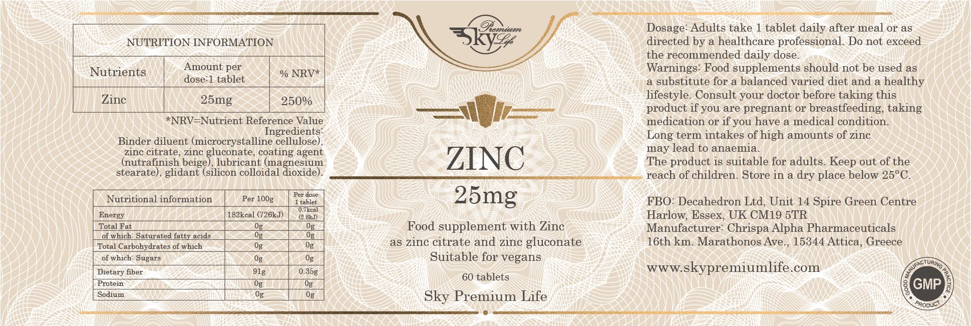 Zinc citrate and gluconate benefits