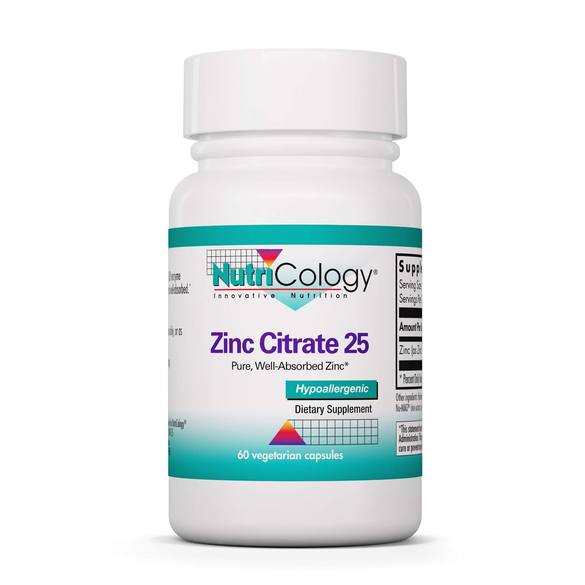 Zinc citrate capsules for cognitive health