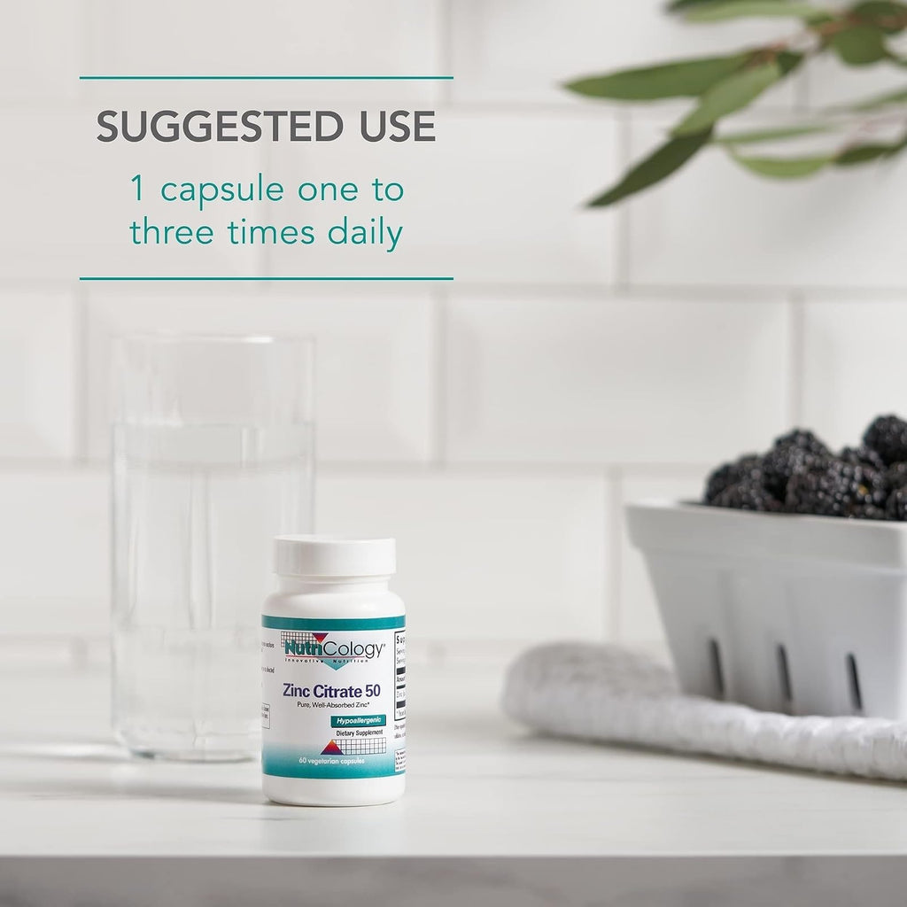Zinc Citrate capsules for daily wellness