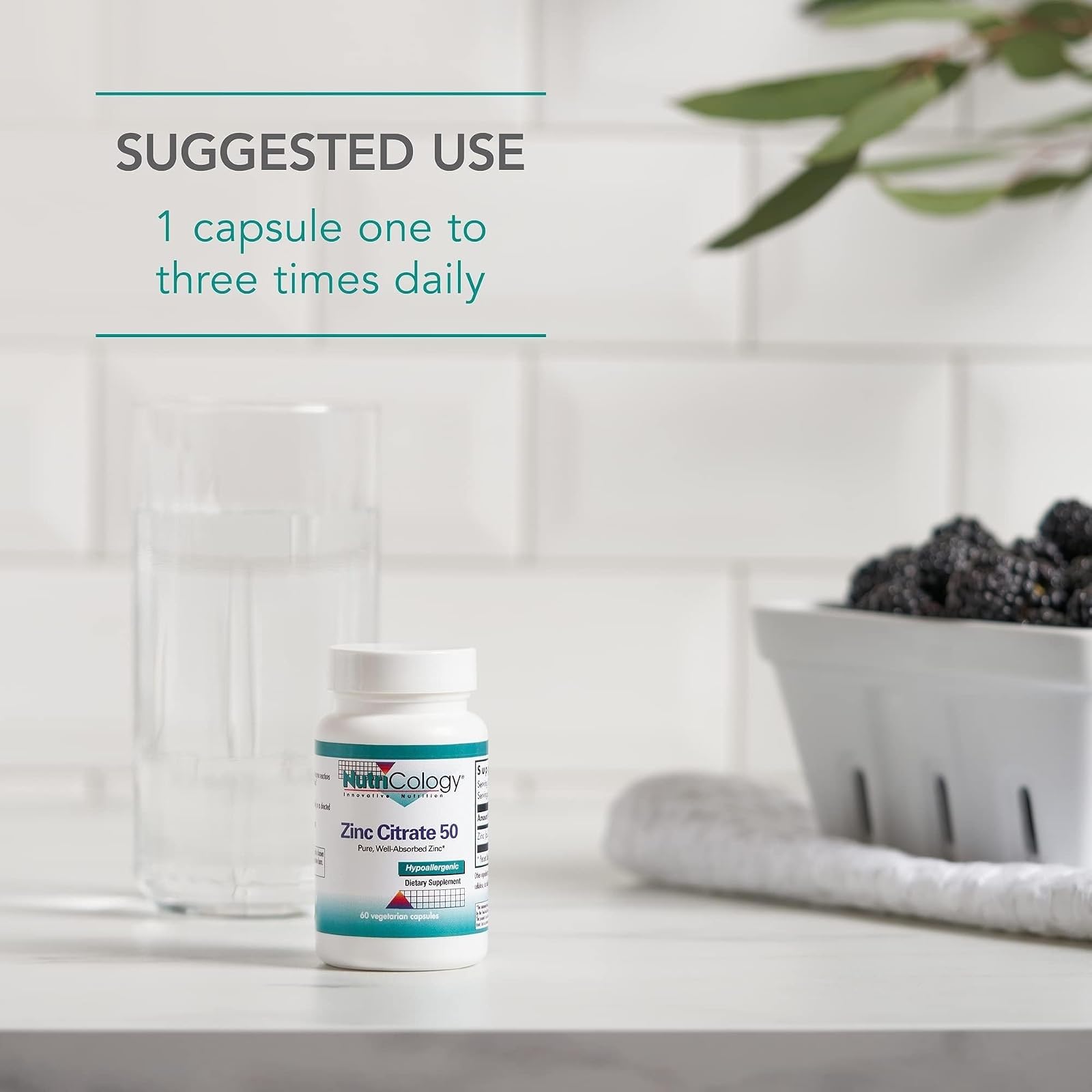 Zinc Citrate capsules for daily wellness