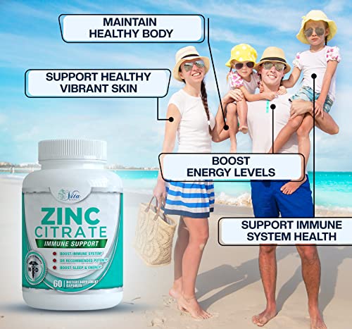 Zinc citrate for adult health