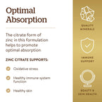 Zinc citrate for better absorption