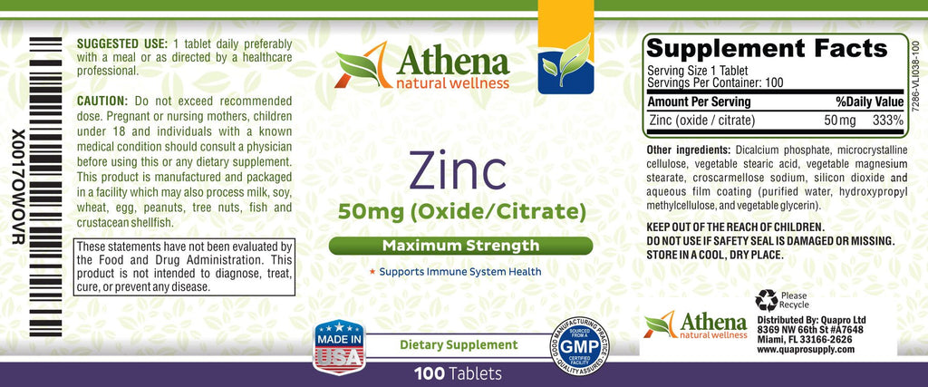 zinc citrate for optimal absorption