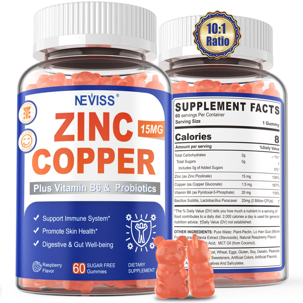 Zinc Copper Gummies for immune support