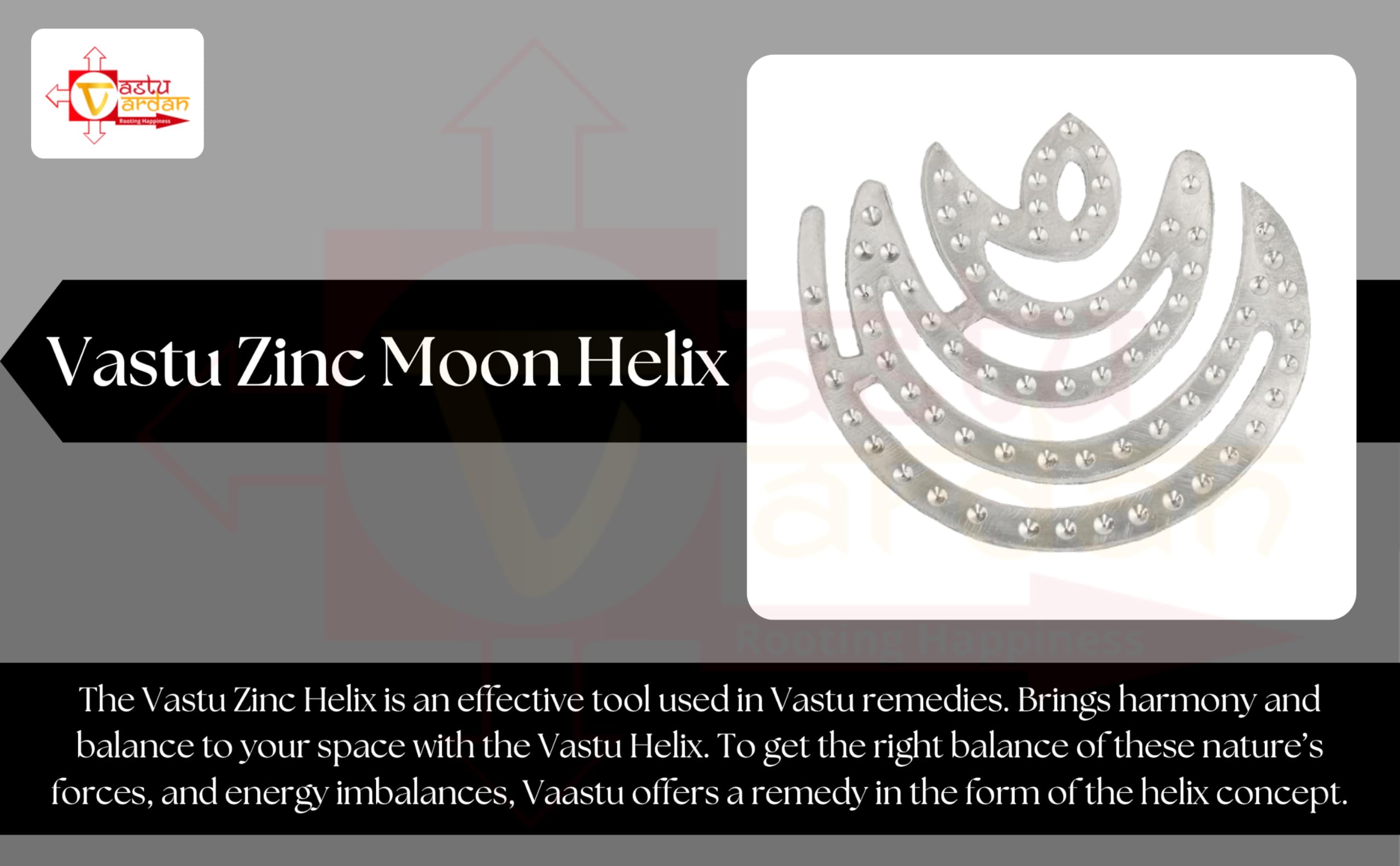 Zinc decor for spiritual balance