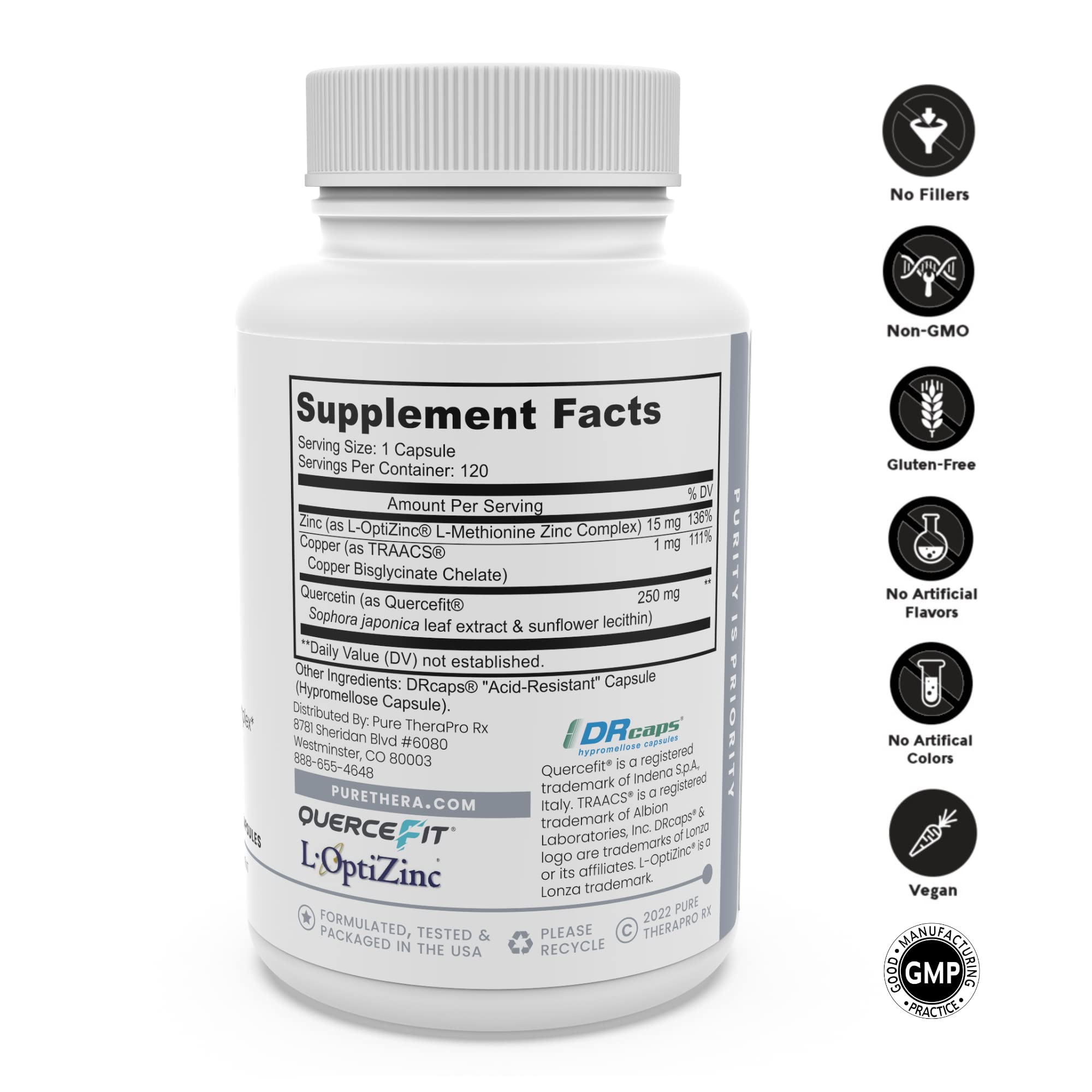 Zinc defense for oxidative support