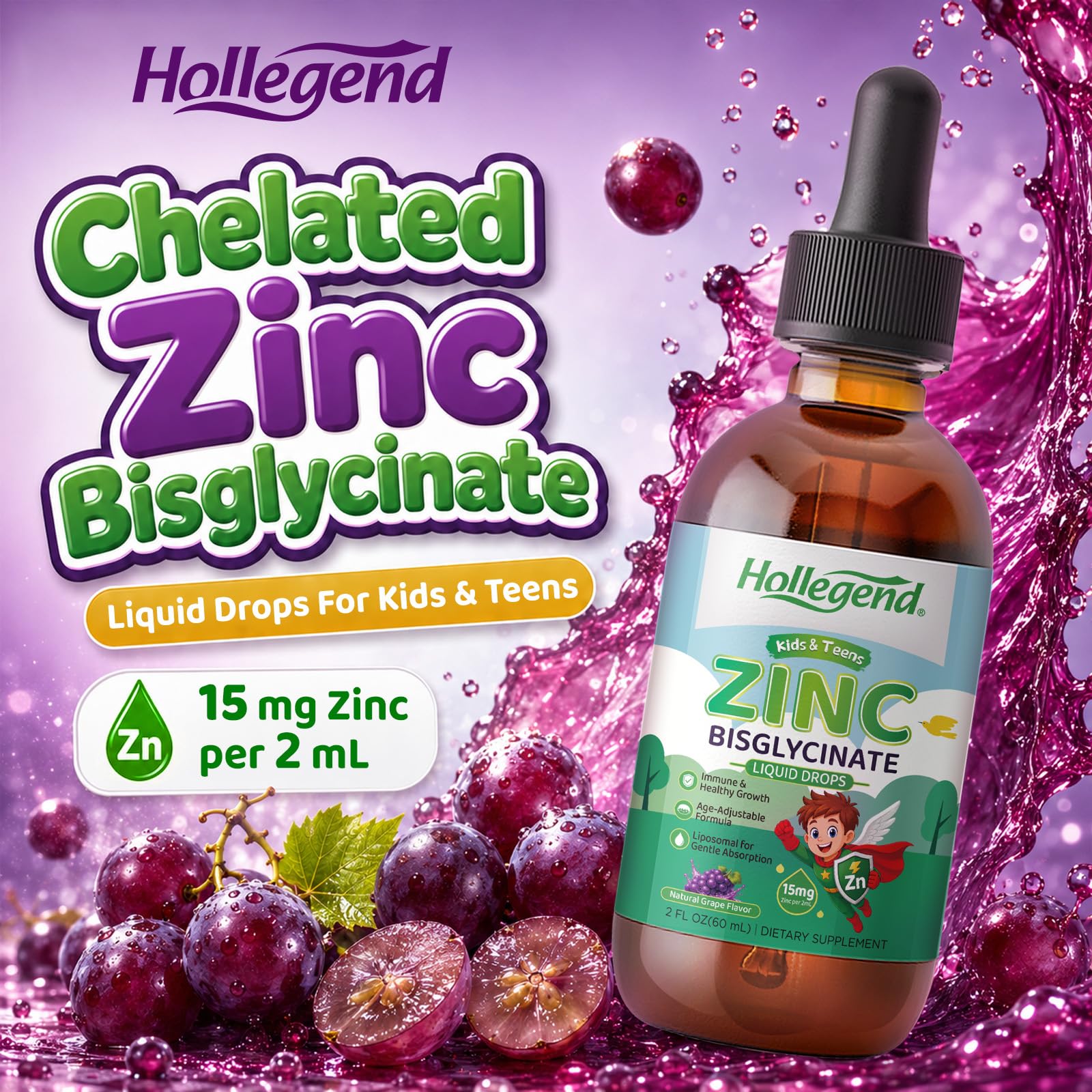 Zinc drops to boost immune function