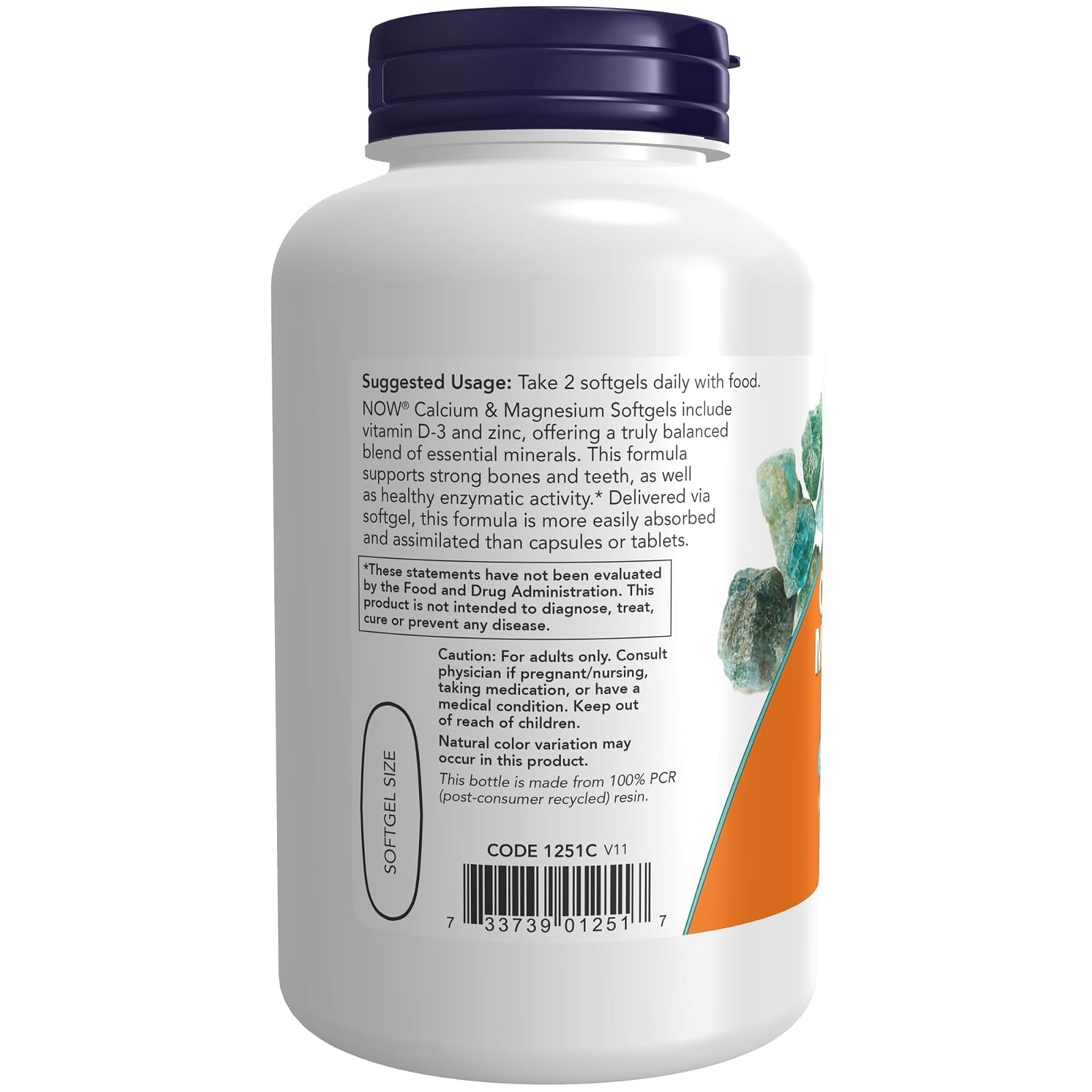 Zinc enriched calcium softgels for immunity