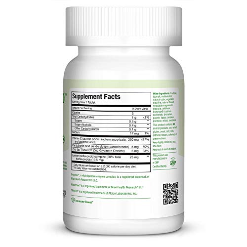 Zinc enriched chewable Vitamin C