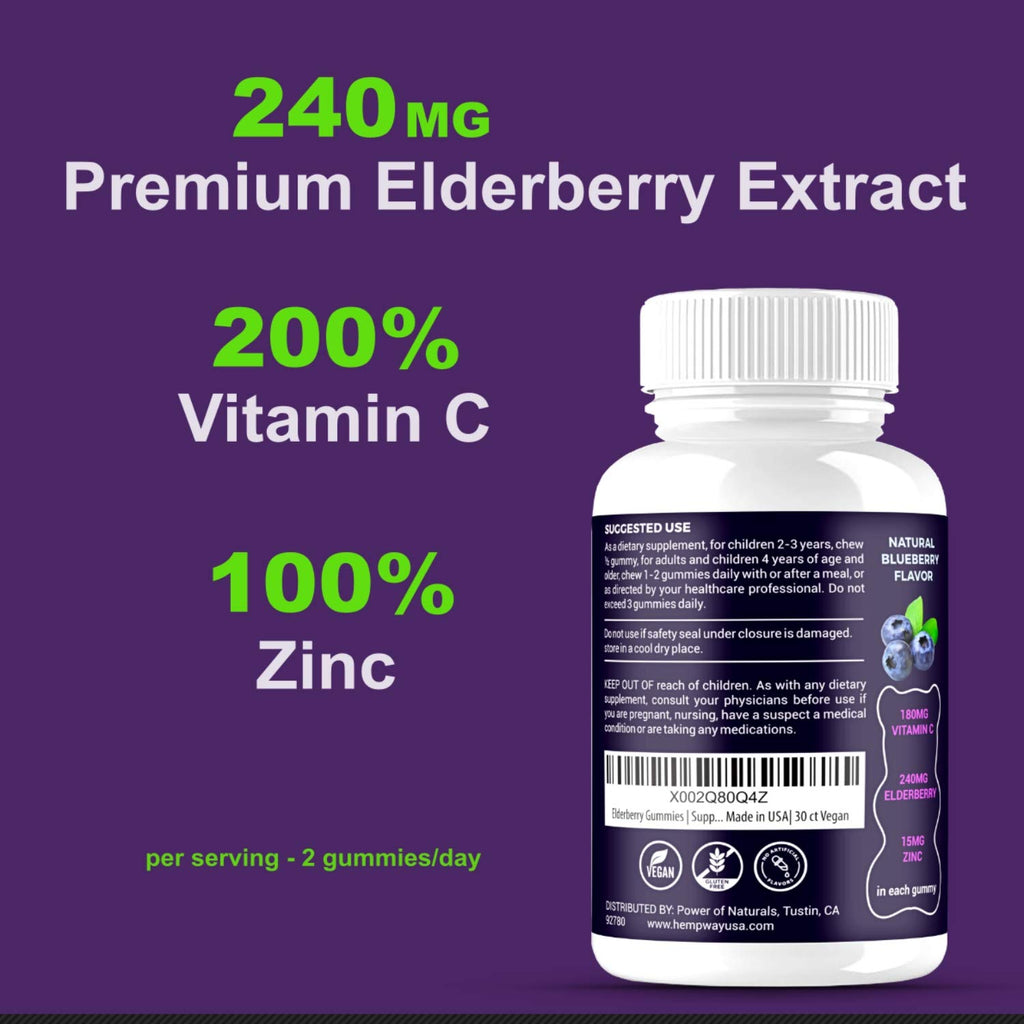zinc enriched elderberry gummies