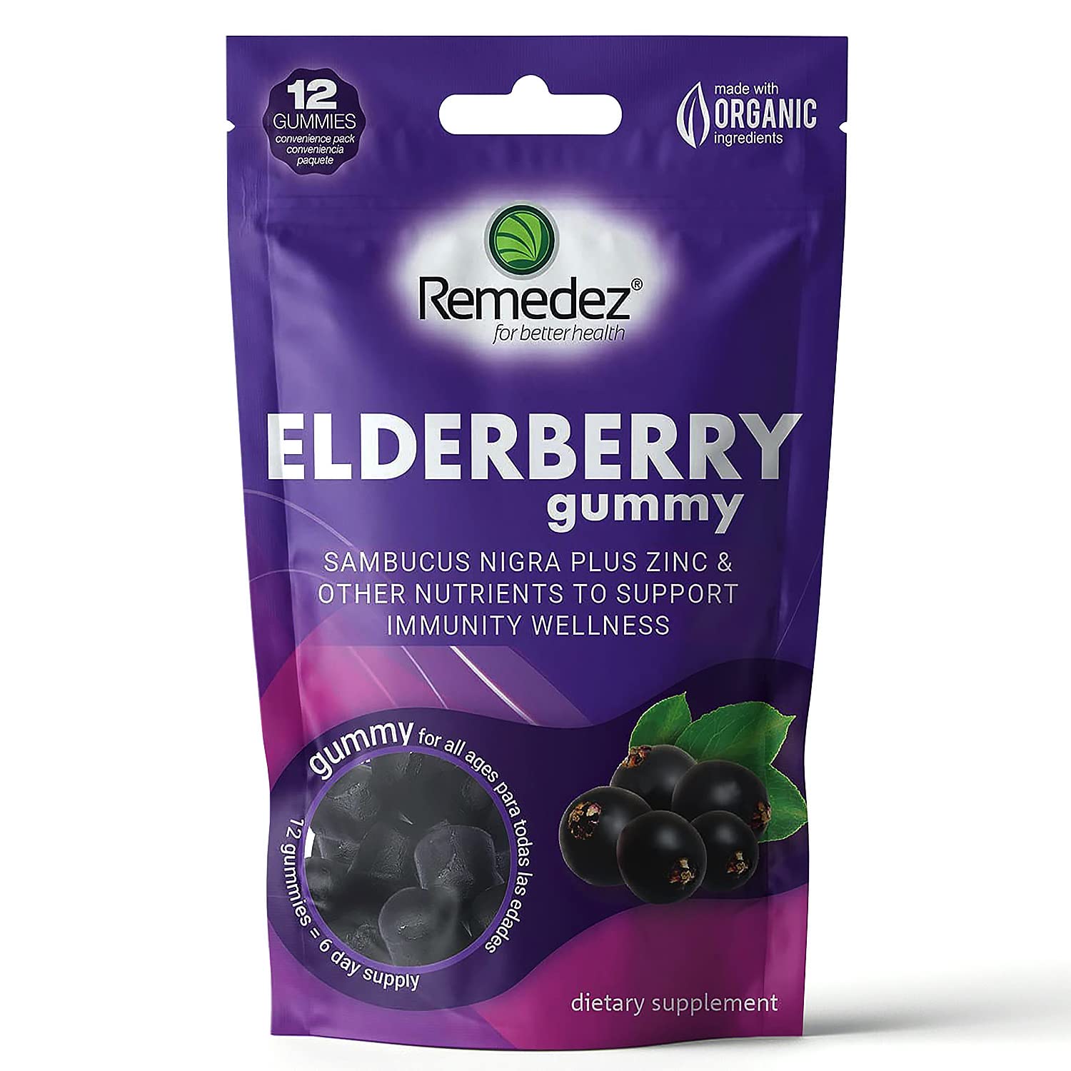 zinc enriched elderberry gummies