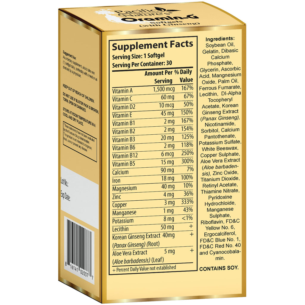 Zinc enriched ginseng formula