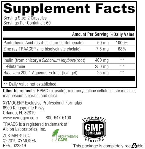 Zinc enriched gut health formula