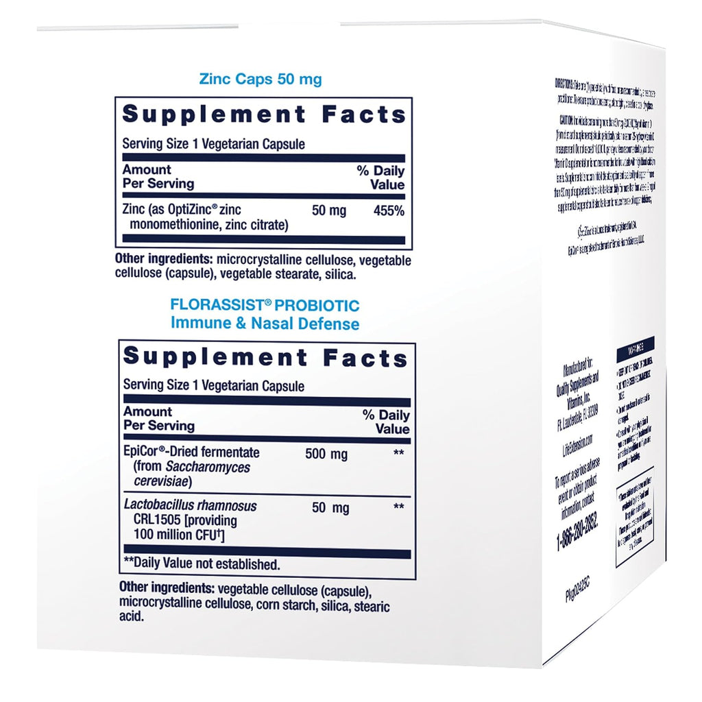 Zinc enriched immune booster packs