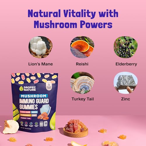 Zinc enriched mushroom gummies