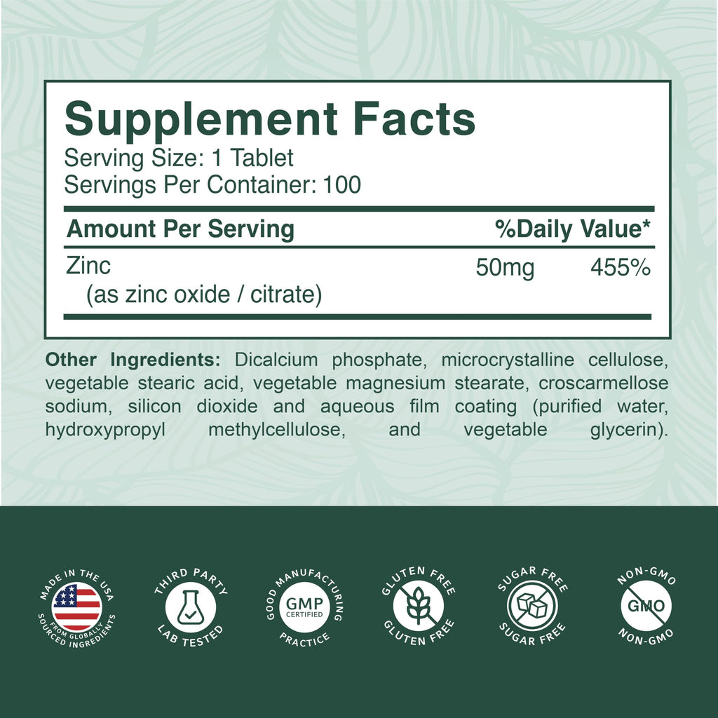 zinc for enhanced cognitive function