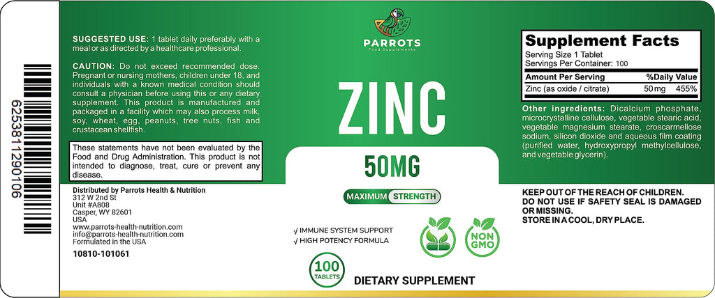 zinc for immune system strength