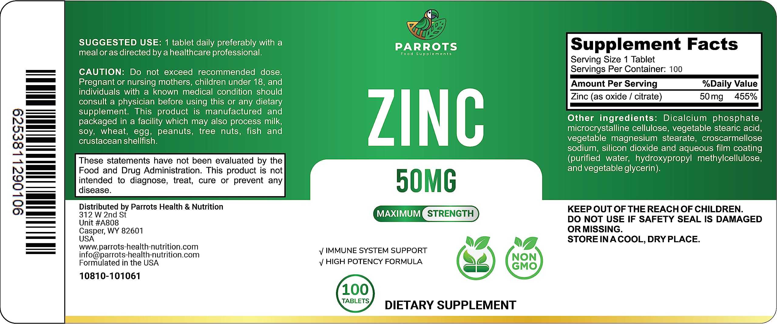zinc for immune system strength