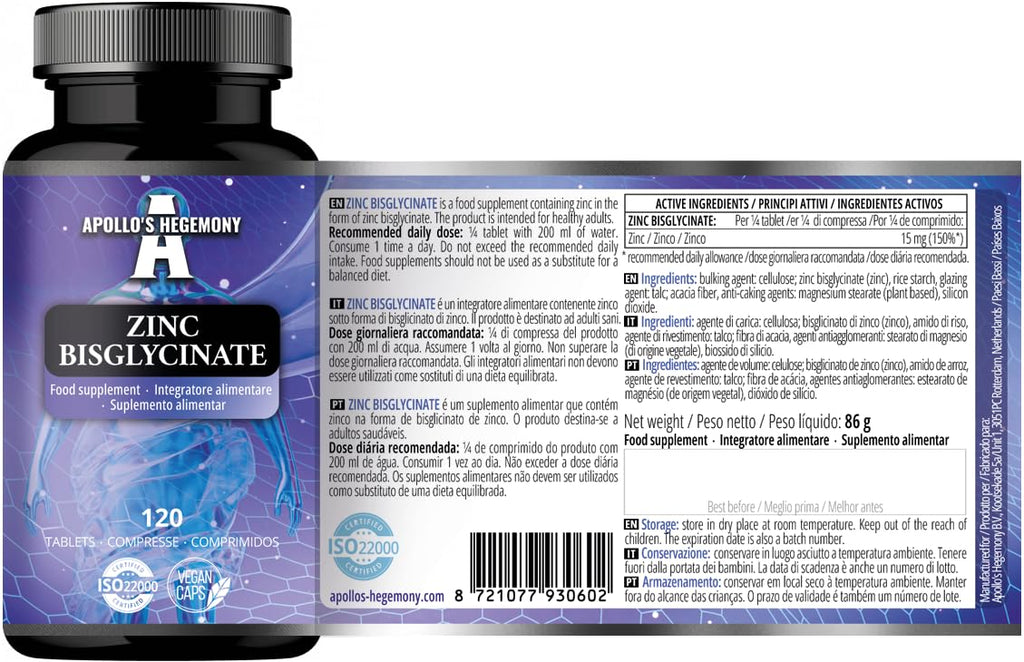 zinc for maintaining skin vitality