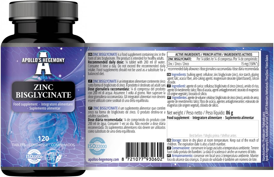 zinc for maintaining skin vitality