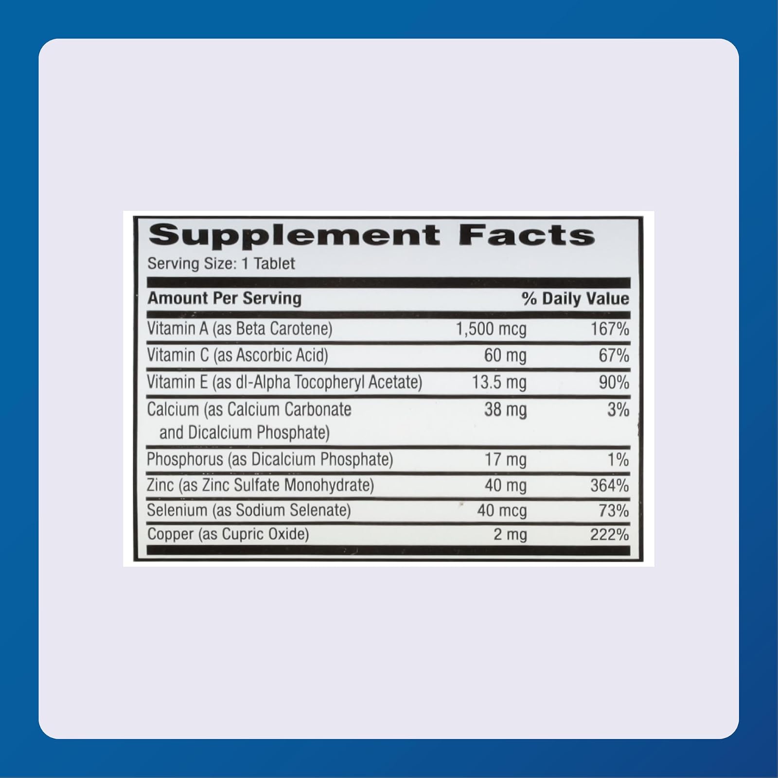 Zinc for overall health